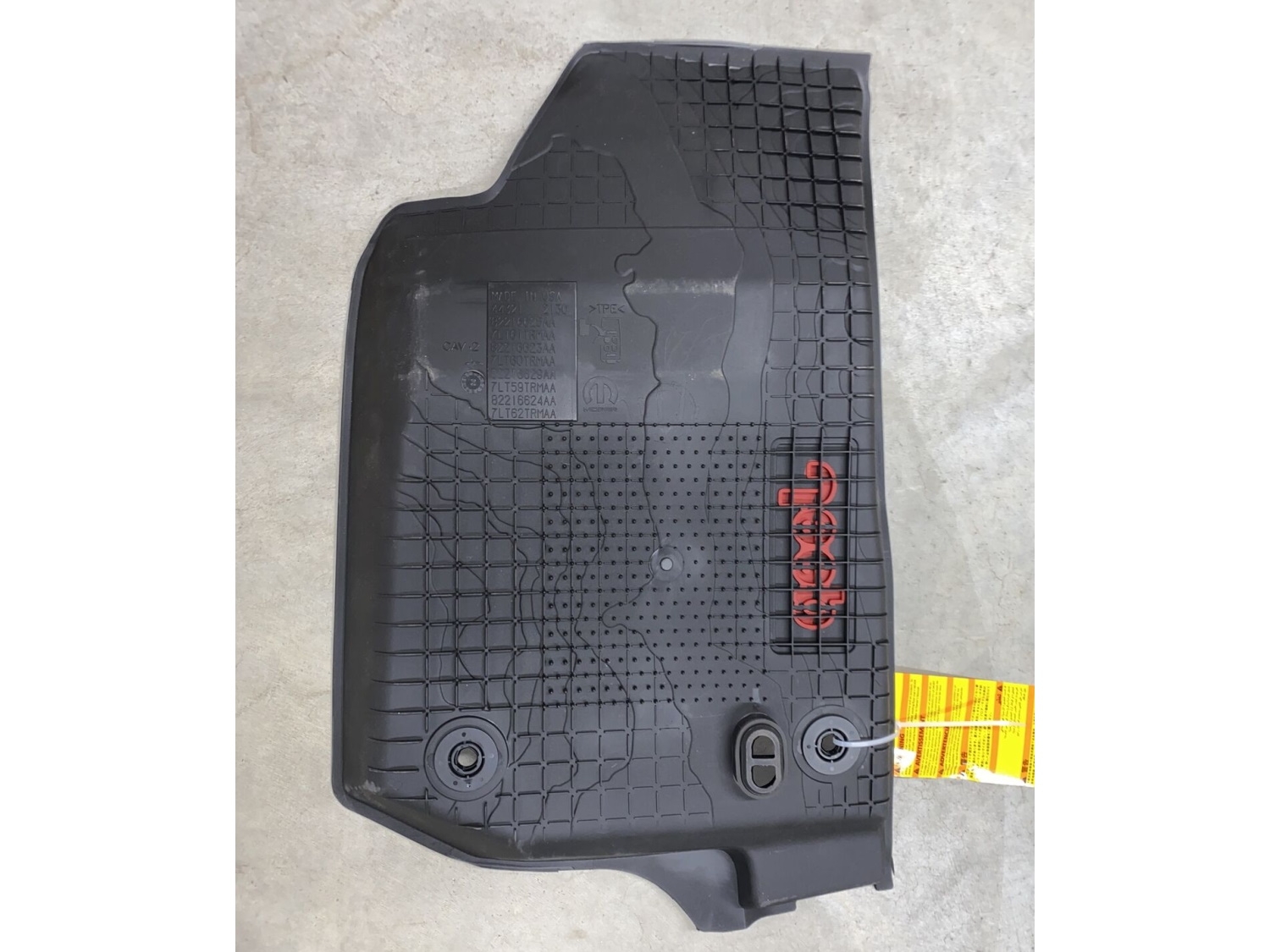 Genuine Mopar Rubber Floor Mats 4 Door 4 Mat Set For 4XE PHEV ...