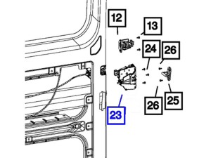 Mopar Ram Promaster Door Latch | Mopar Genuine Parts