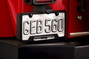 Mopar 2015 Jeep Wrangler JK License Plate Frame | Mopar Genuine Parts