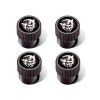 Genuine Mopar Wheel Valve Stem Caps Black With Silver Demon Logo ...