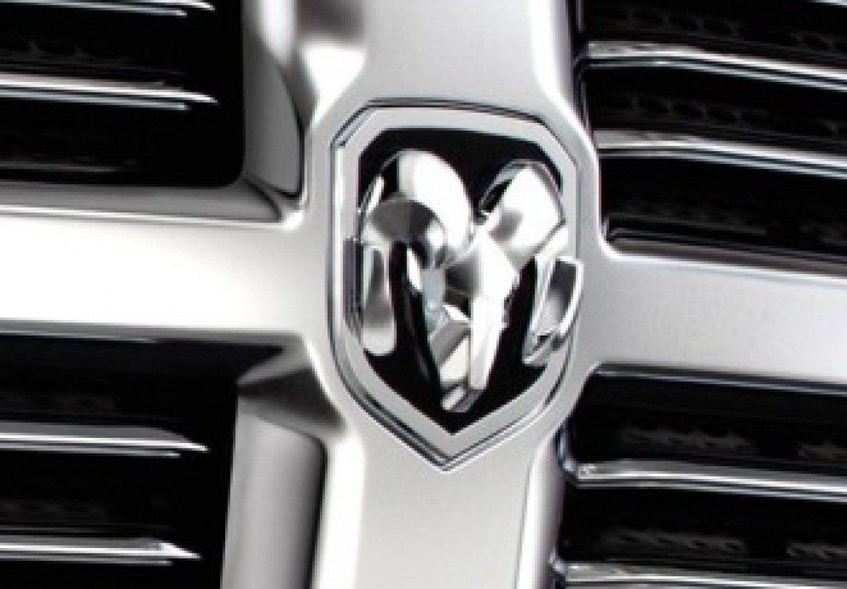 Genuine Mopar Emblem Ram's Head Grille Medallion - 68140322AA | Mopar ...