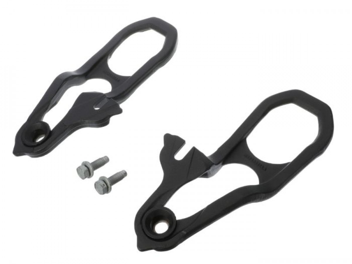 Mopar Front Bumper Tow Hook Kit Black Set Of Two With Black Bezels ...