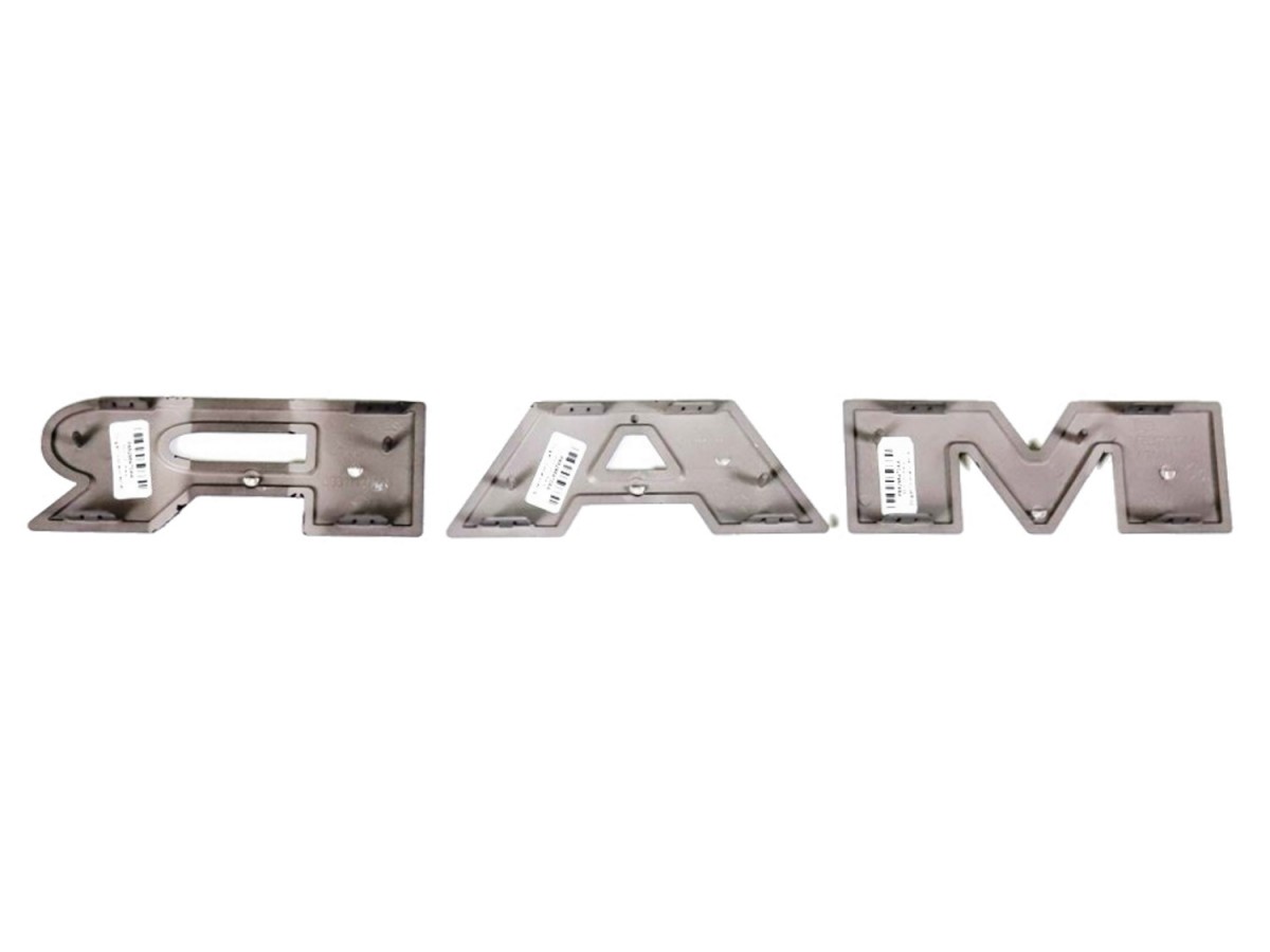 Mopar Emblem Blacked Out RAM Front Grille Badge - 68298470AA | Mopar ...