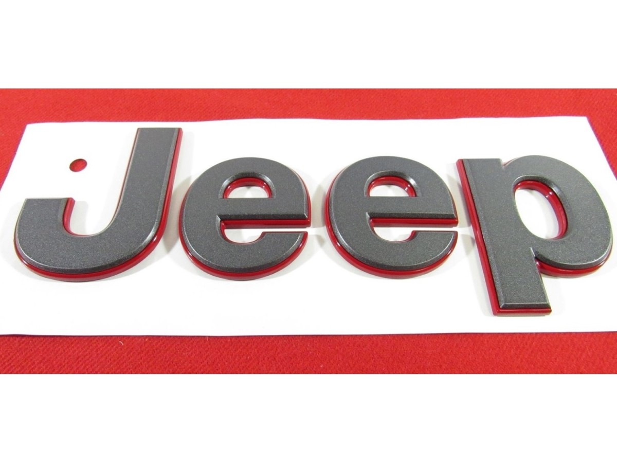 Mopar "Jeep" Fender Emblem Rubicon Version With Red Outline ...