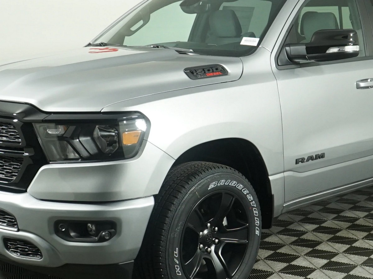 Genuine Mopar Emblem Blacked Out Hood Badge Left Side 1500 EcoDiesel ...