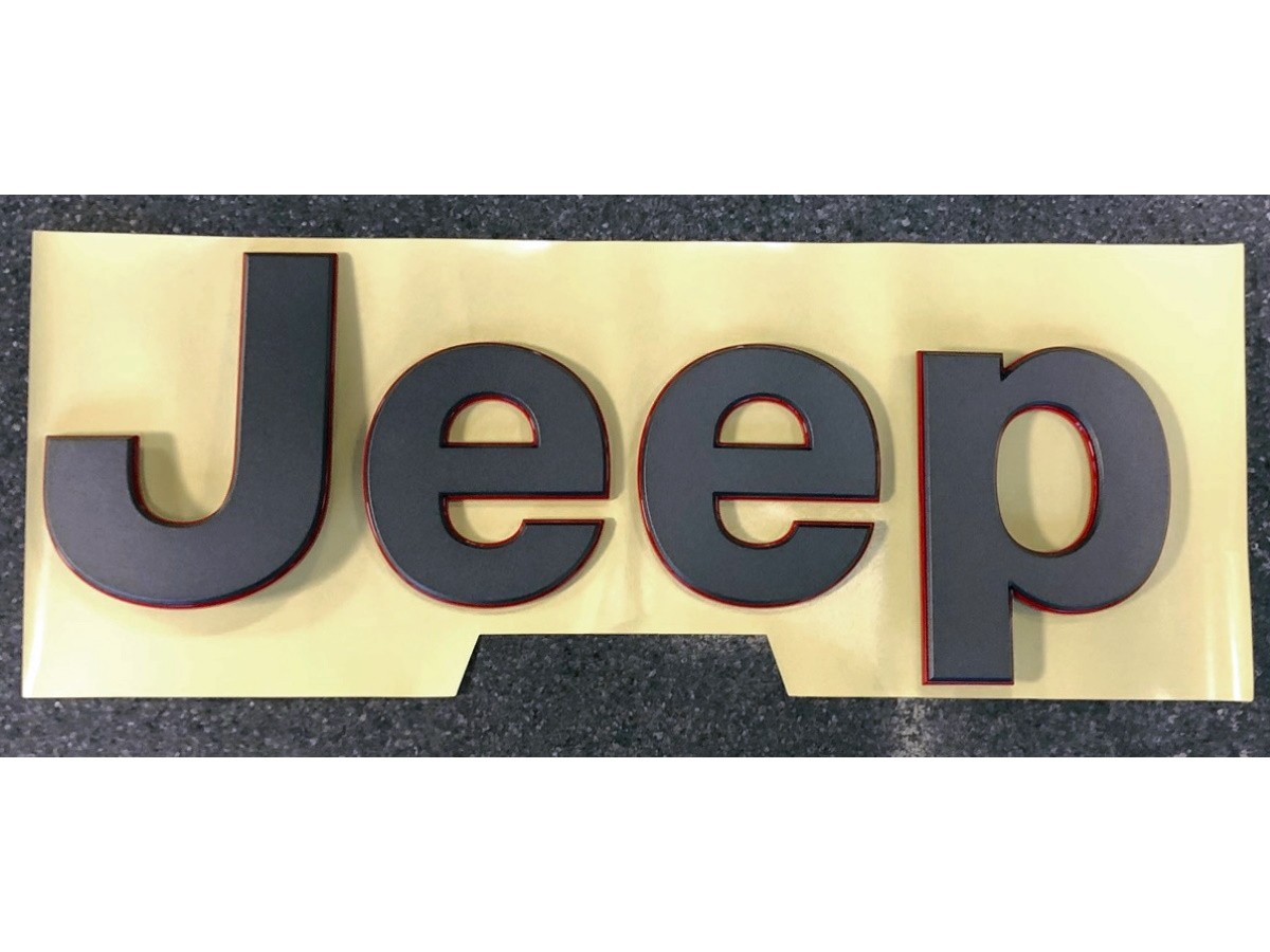 Genuine Mopar Emblem - Rubicon Grey & Red - Tailgate - 68352383AE ...