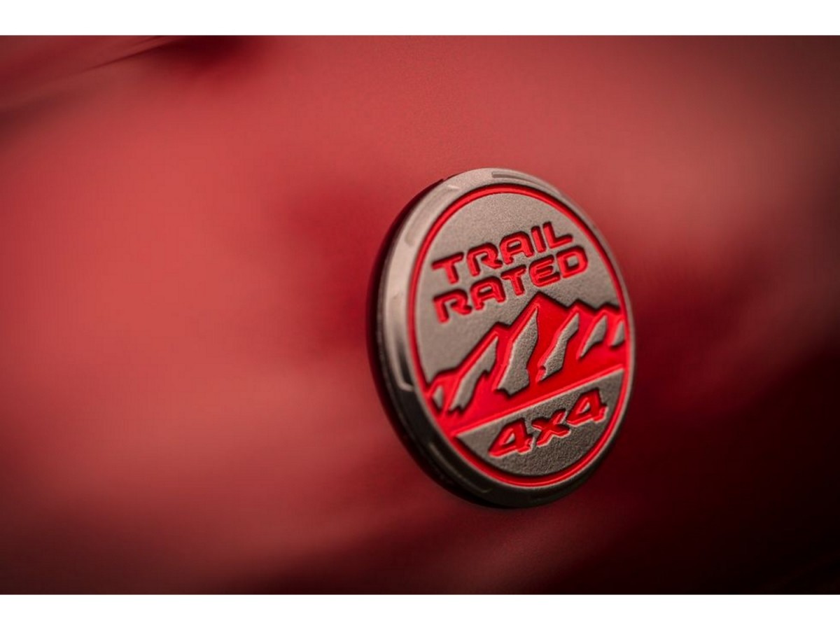 Mopar Trail Rated Emblem Trailhawk Dark Gray And Red - 68377461AB ...
