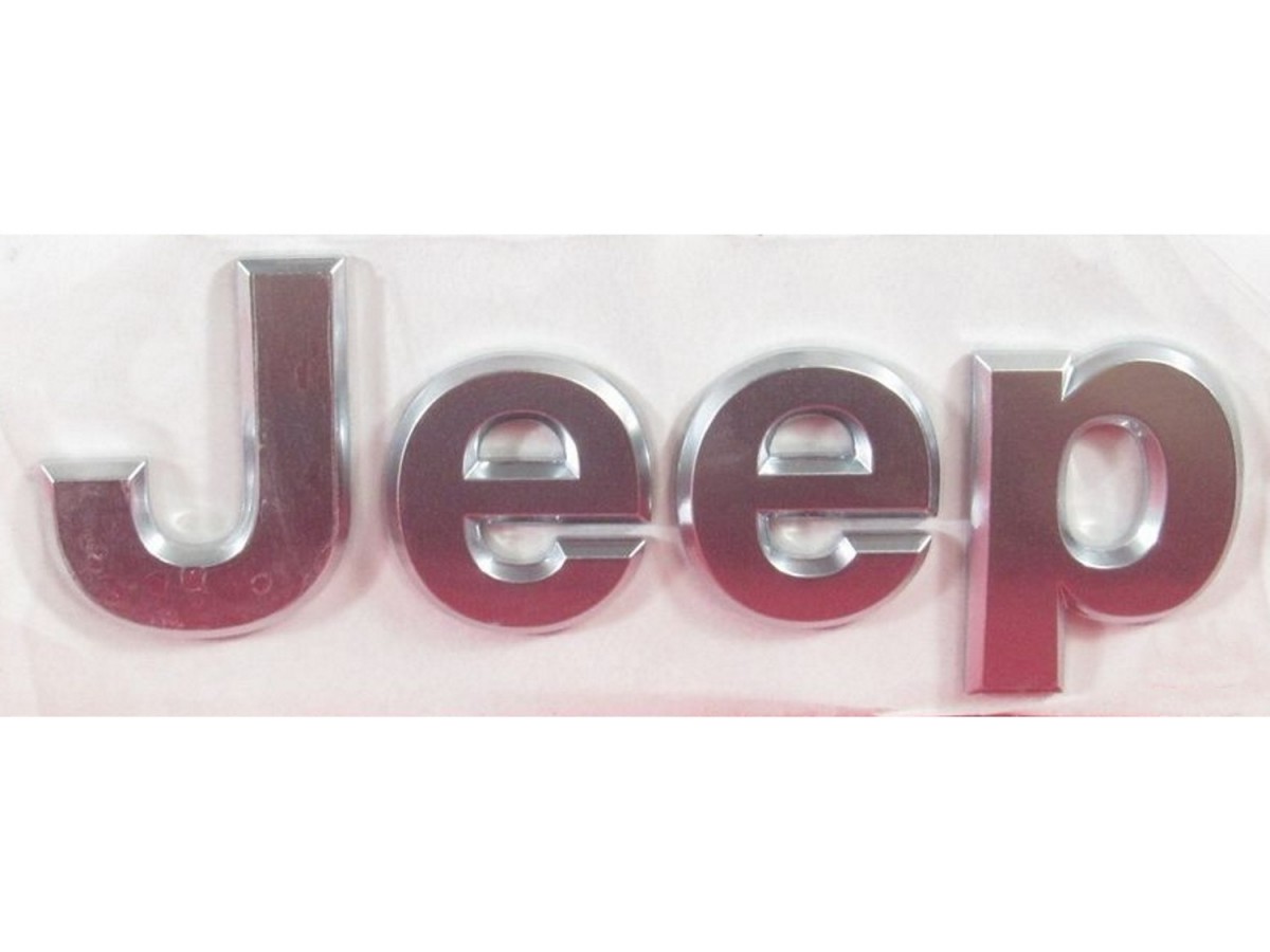 Mopar "Jeep" Fender Emblem Silver - 68397096AA | Mopar Genuine Parts