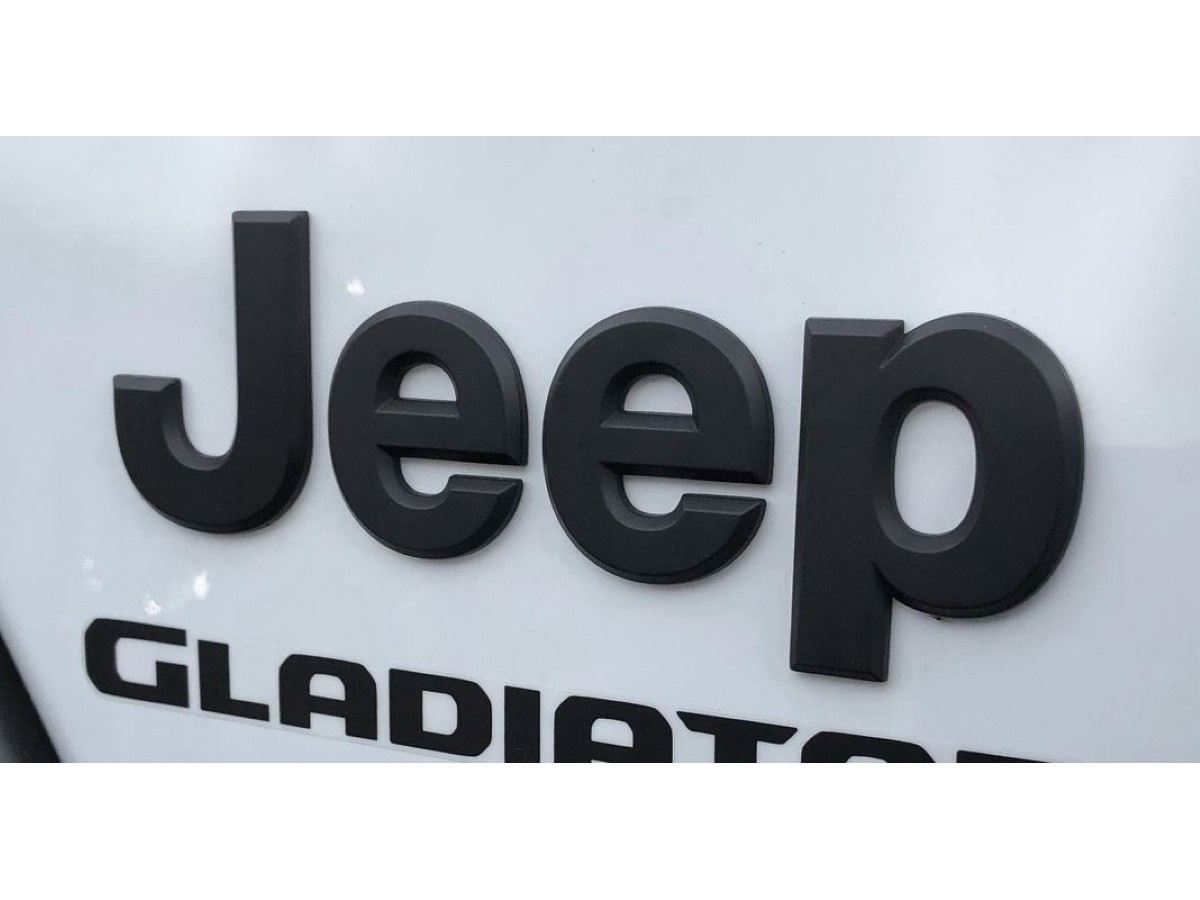 Mopar "Jeep" Fender Emblem Matte Black - 68540635AA | Mopar Genuine Parts