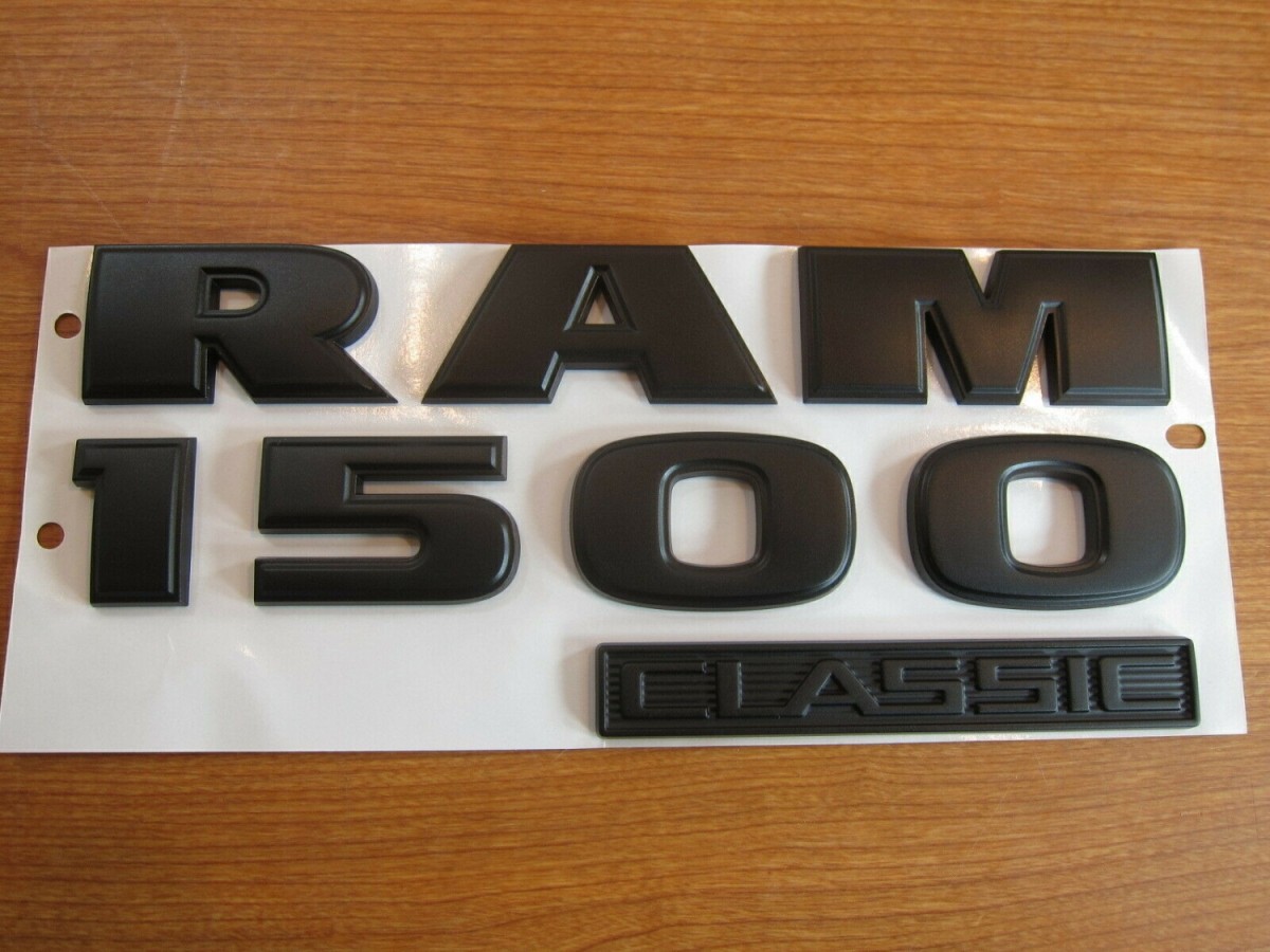 Mopar Emblem - Ram 1500 Classic Badge - Black Right - 68448646AB ...