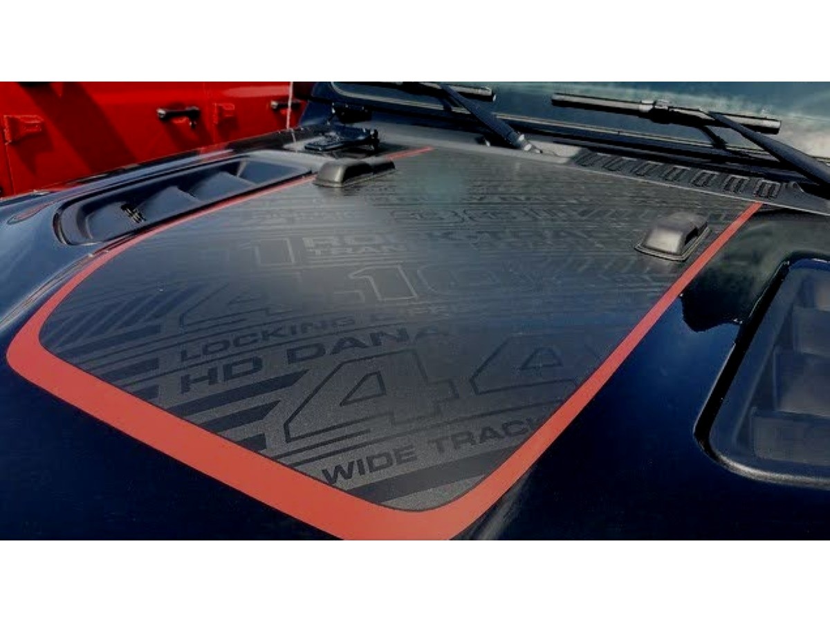 Mopar Hood Decal Recon Black Red For Rubicon Hood - 68510809AA | Mopar ...