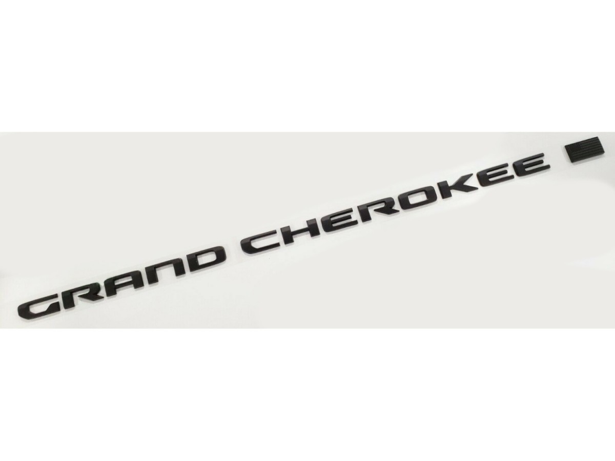 Mopar Altitude Gloss Black Grand Cherokee Door Emblem With American ...
