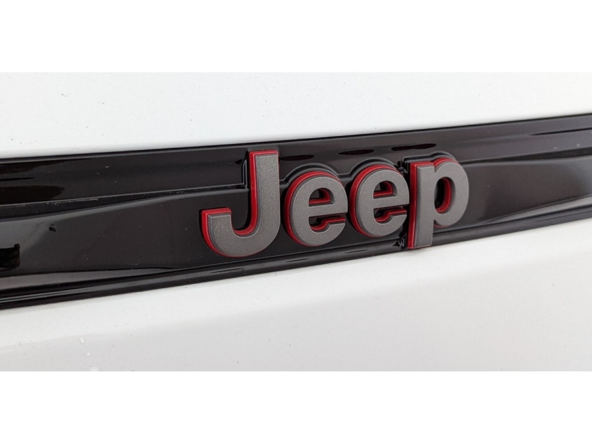 Mopar Trailhawk Rear Jeep Emblem Dark Gray With Red Outline For Two Row ...