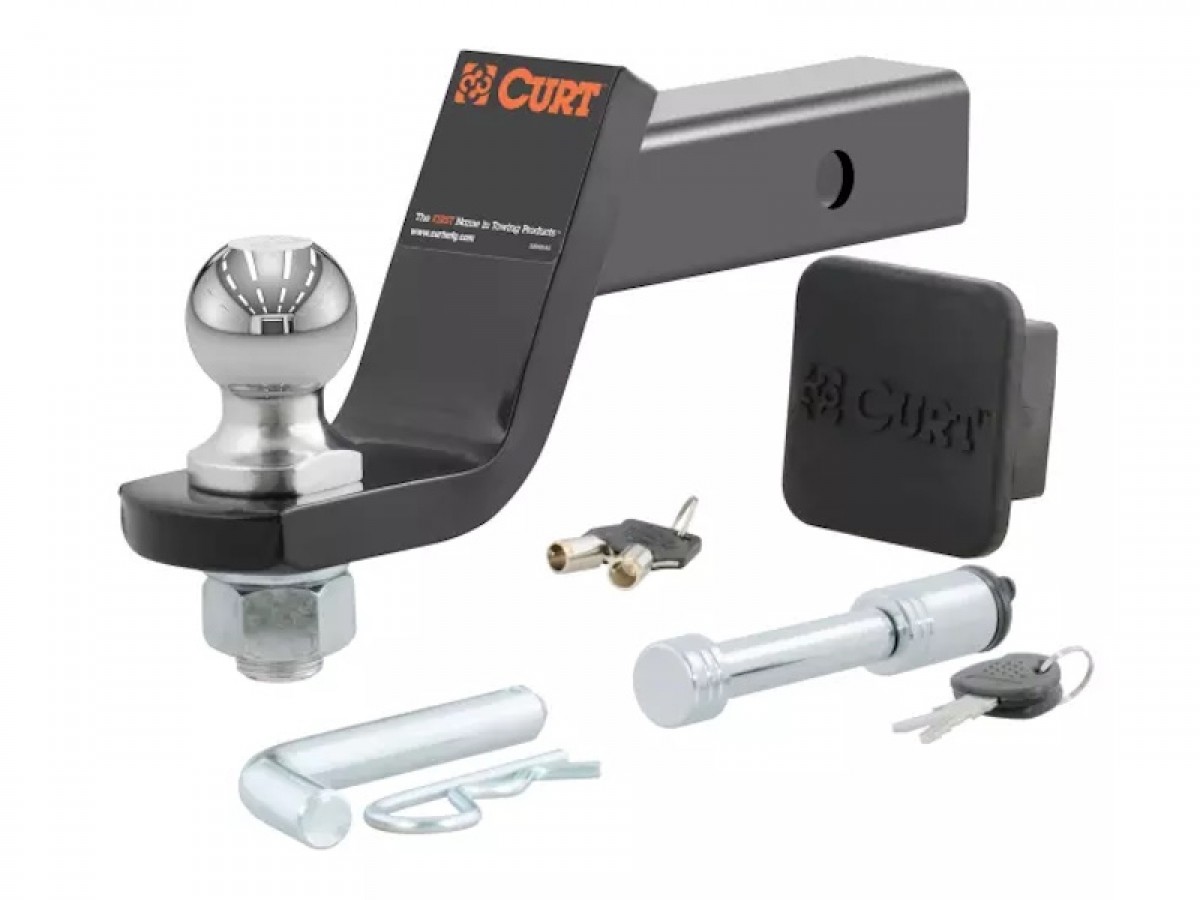 Mopar Curt Towing Starter Kit With 2-Inch Tow Ball / 2-Inch Shank / 4 ...