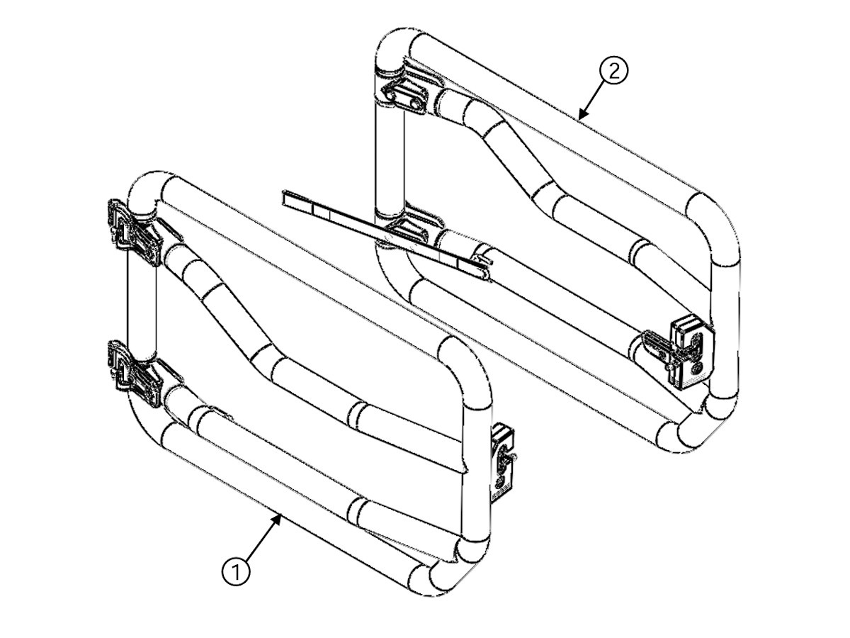 Mopar Performance Tube Door Kit Front Set - 77072496AC | Mopar Genuine ...