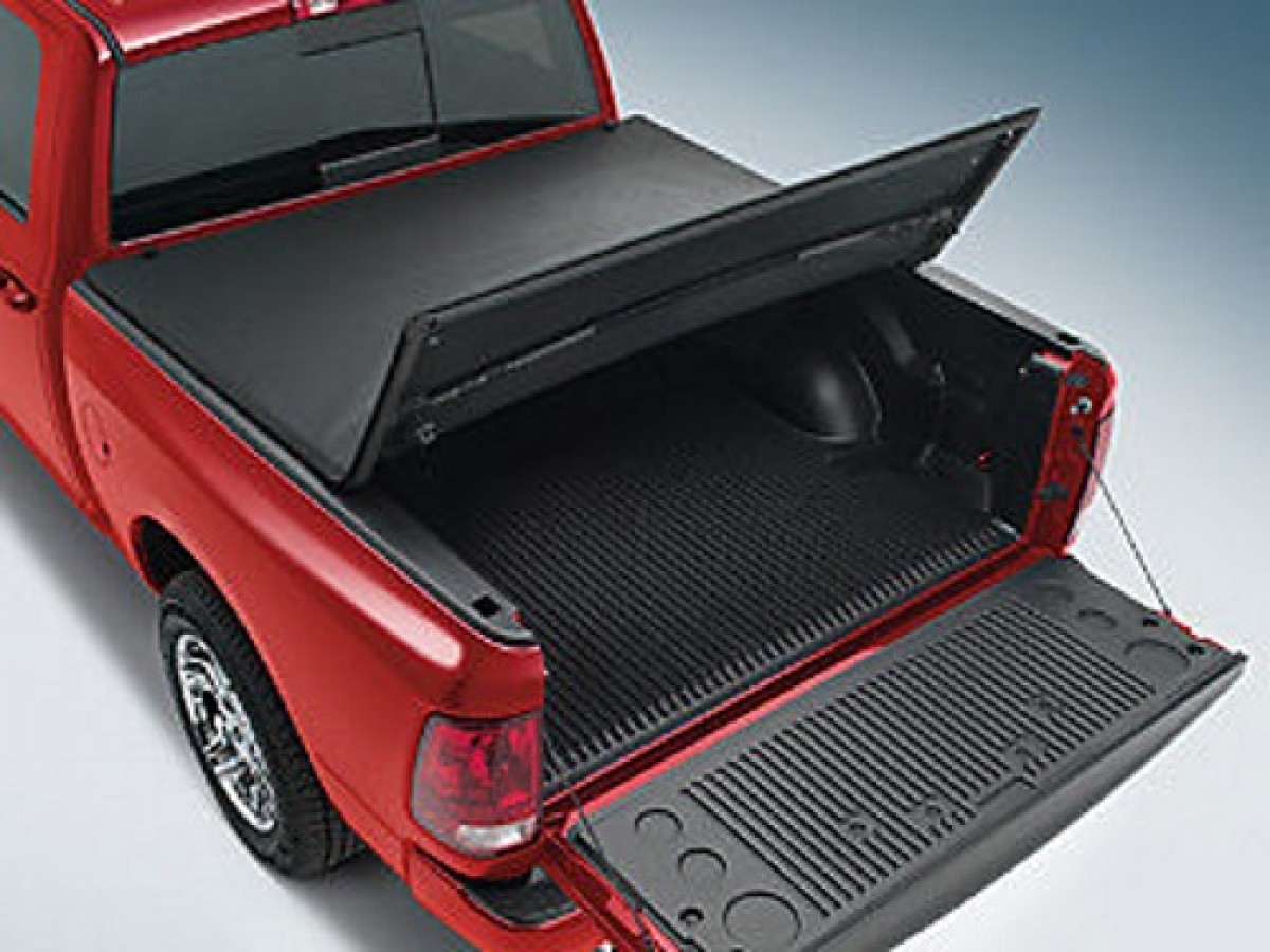 Mopar Tonneau Cover Tri-Fold Black Premium Fabric 8.0' Bed - 82216337AB ...