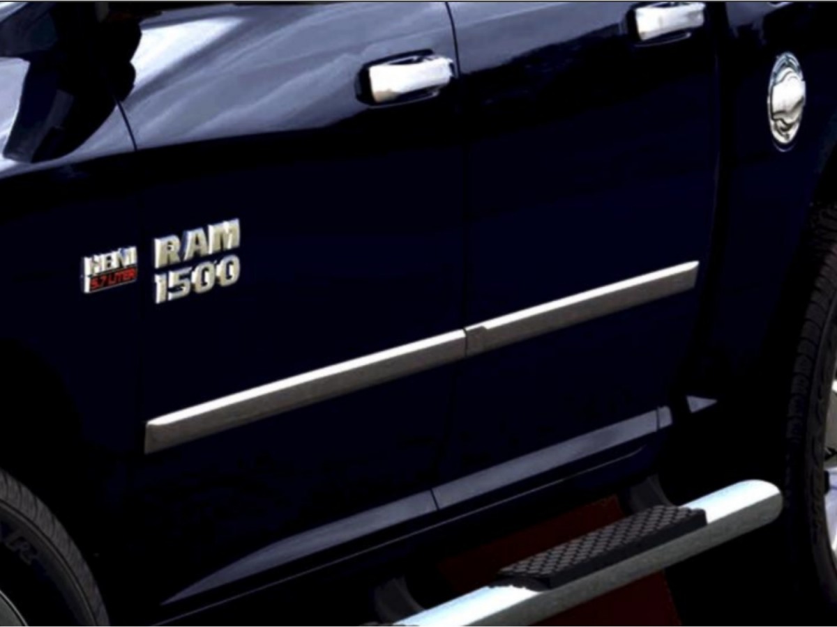 Genuine Mopar Door Molding Quad Cab Chrome Kit Of Four ...