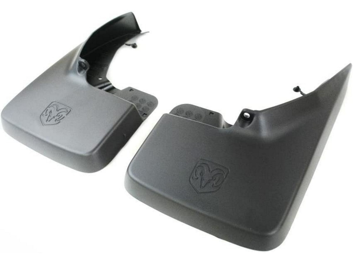 Mopar Splash Guards Front Molded Black W/O Fender Flares - 82212287AC ...