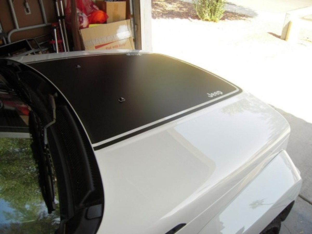 Mopar Hood Decal Black W/ Jeep Logo - 82212888 | Mopar Genuine Parts