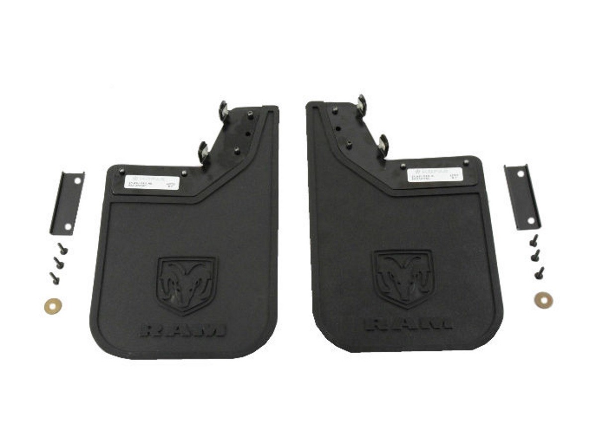 Mopar Splash Guards Rear W/ Logo - 82219123AA | Mopar Genuine Parts