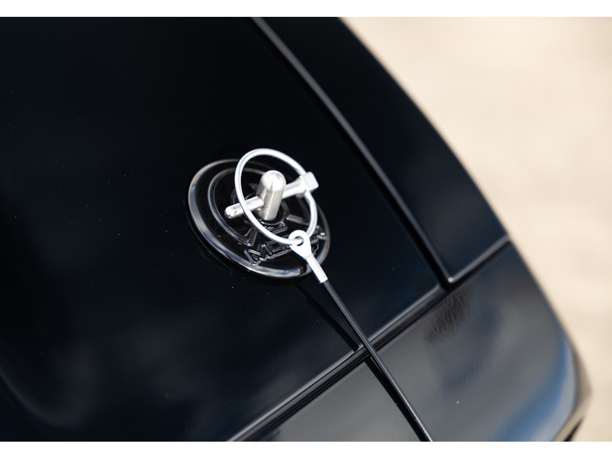 Mopar Stainless Steel Hood Pins Kit Of Two Black With Mopar Logo ...