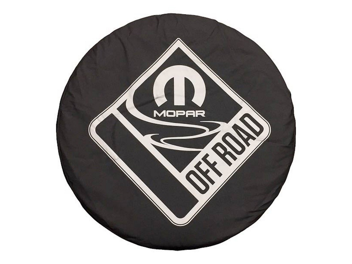 Mopar Spare Tire Cover Denim Black W/ Mopar Off-Road Logo - 82214402 ...