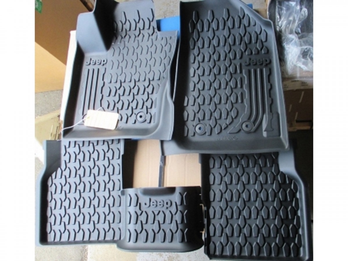Mopar Rubber Mats With Jeep Logo - 82214651AC | Mopar Genuine Parts