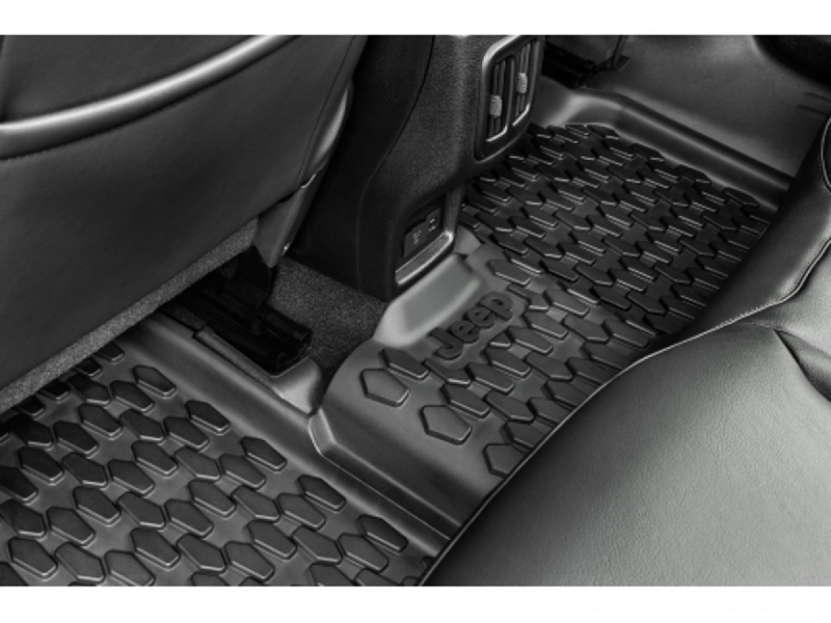 Genuine Mopar Rubber Mats With Jeep Logo 82214651AC Mopar Genuine Parts