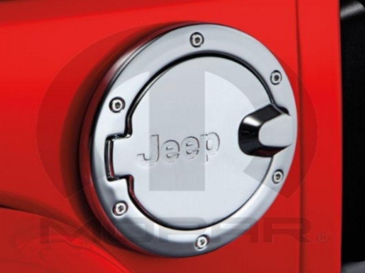 Mopar Fuel Filler Door Chrome 4 Door - 82214794 | Mopar Genuine Parts