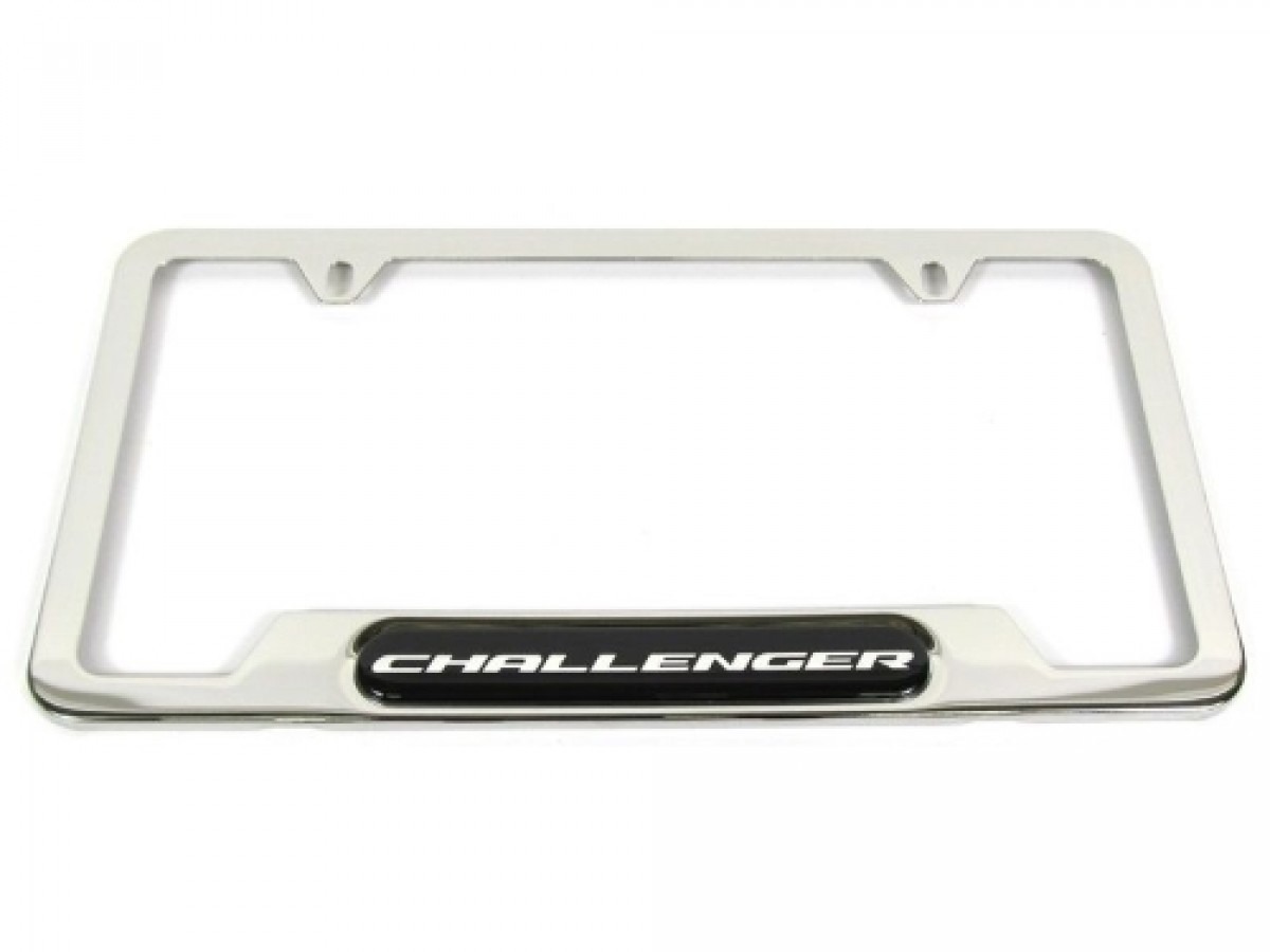 Mopar Plate Frame Polished W/ Challenger Logo - 82214923 | Mopar ...