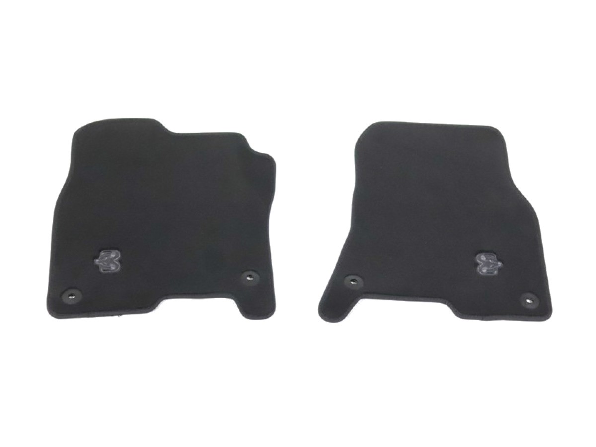 Mopar Front Carpet Mats Crew & Quad Cab Black - 82215405 | Mopar ...