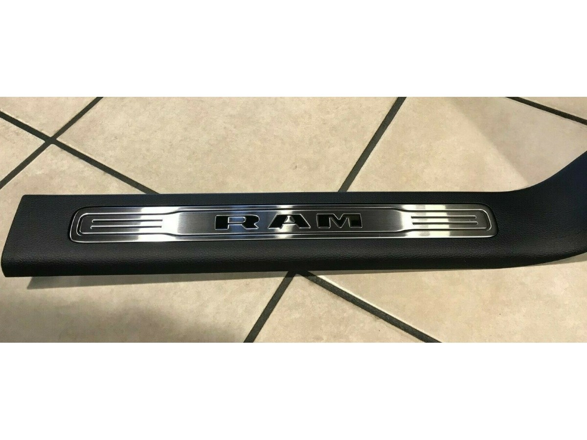 Mopar Door Sill Guards - Crew Cab - Black - 82215419 | Mopar Genuine Parts