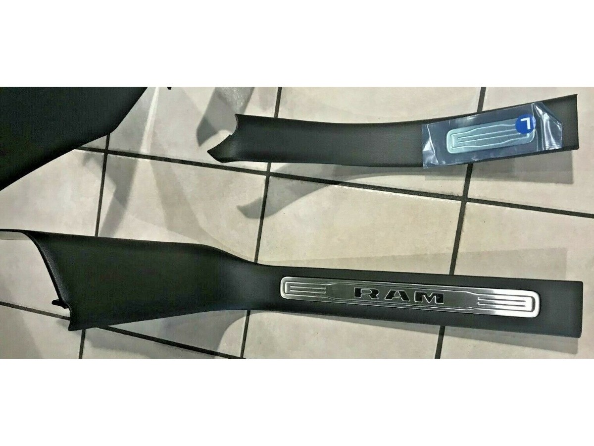 Mopar Door Sill Guards - Quad Cab - Global Black - 82215420 | Mopar ...
