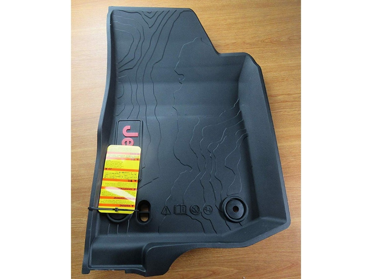 Mopar All Weather Rubber Mats Kit Of Four For Front And Rear Black With ...