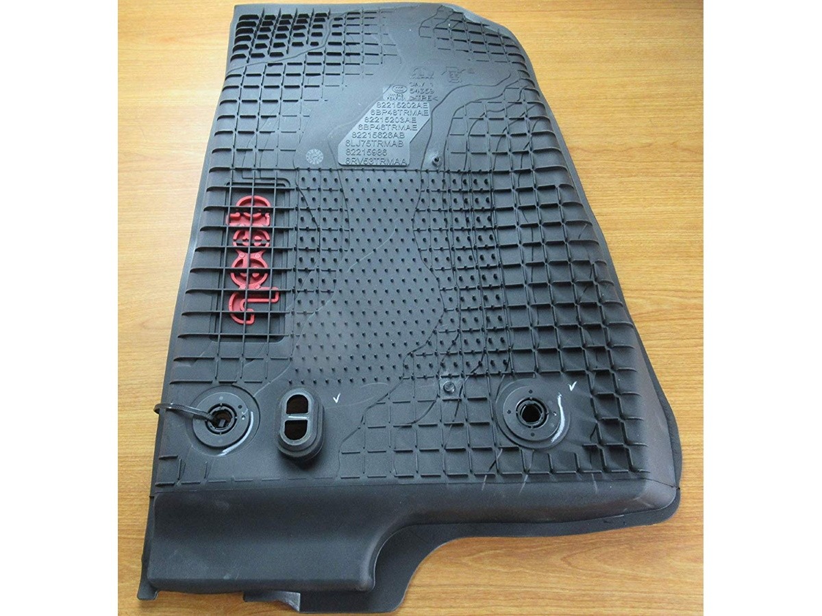 Mopar All Weather Rubber Mats Kit Of Four For Front And Rear Black With ...
