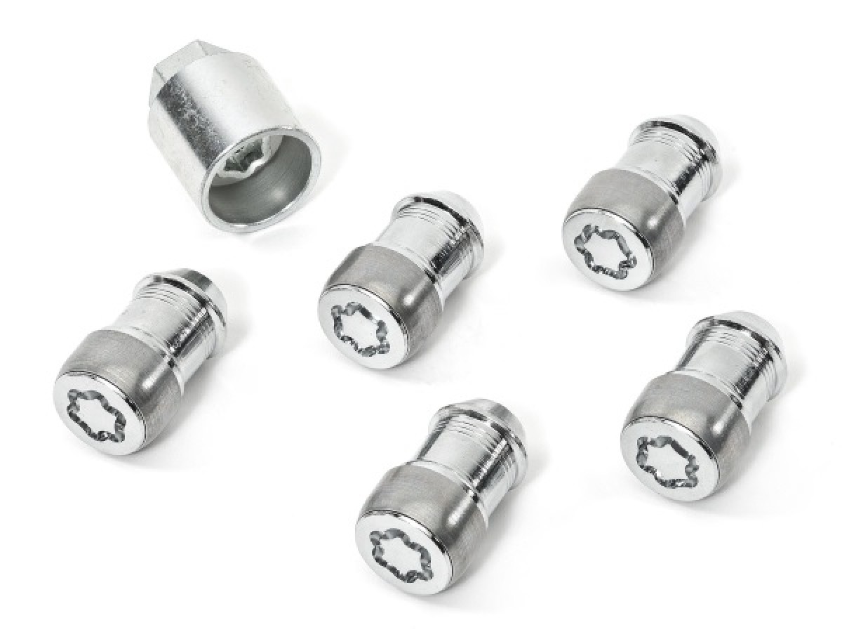 Mopar M14 x 1.5 Chrome Wheel Locks Kit Of Five With Key - 82215711AA ...