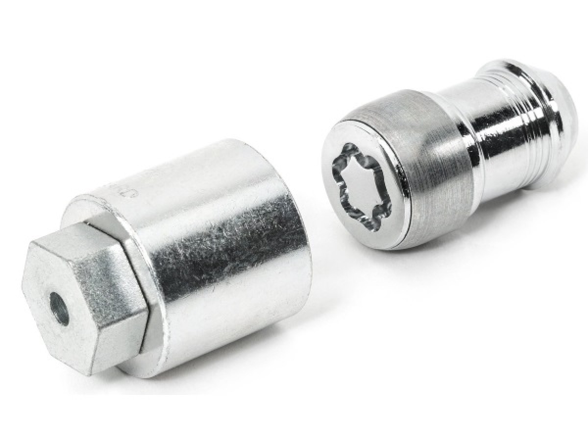 Mopar M14 x 1.5 Chrome Wheel Locks Kit Of Five With Key - 82215711AA ...