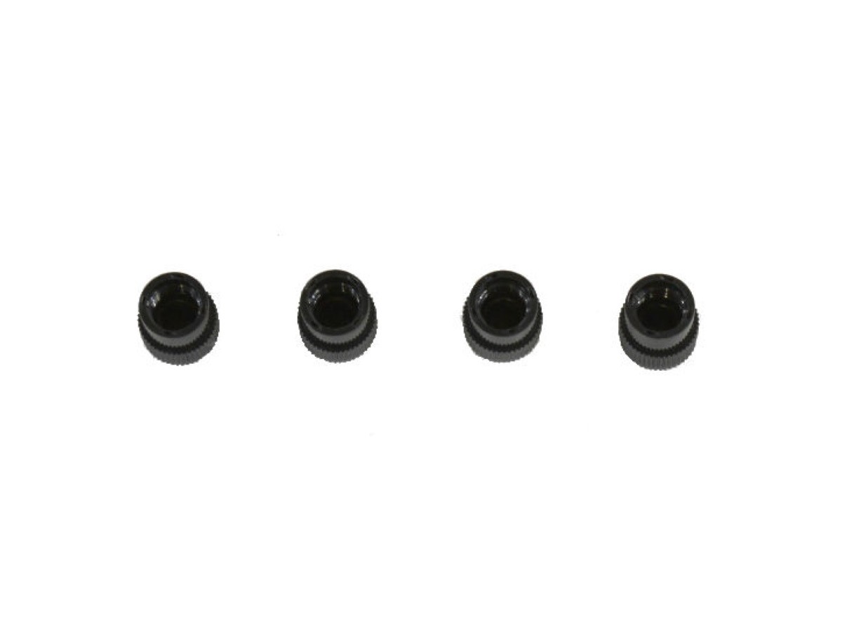 Genuine Mopar Wheel Valve Stem Caps Black With Silver Demon Logo ...