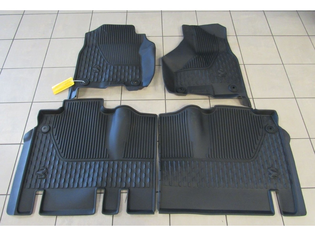 Genuine Mopar All Weather Mats Mega Cab Bucket Seats Black - 82215756AC ...