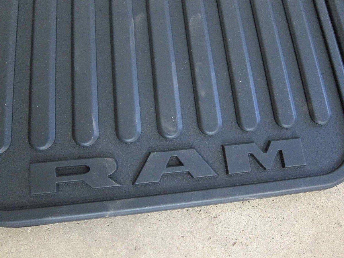 Mopar Flat Splash Guards Black With RAM Logo Front Pair For Vehicles ...