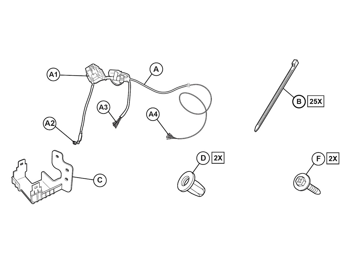Mopar Wiring Kit With PDC For Use With Auxiliary Upfitter Switches ...
