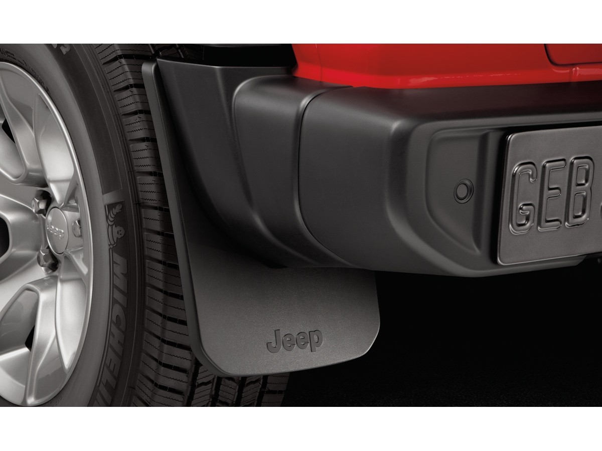 Mopar Splash Guards For 4xe PHEV Sahara And Sport Rear Black Pair With ...