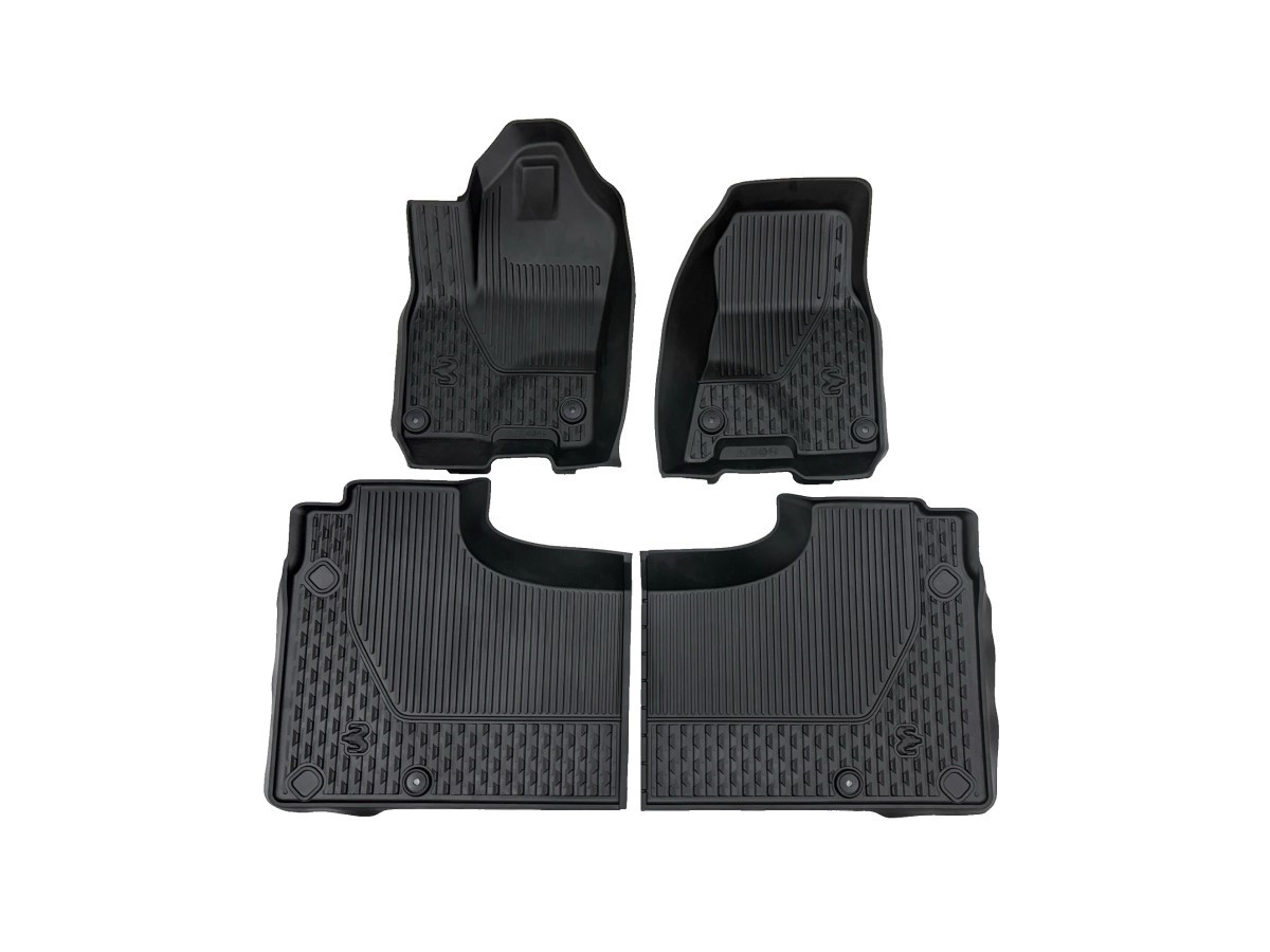 Mopar All Weather Floor Mats Black Color For Front And Rear Crew Cab ...