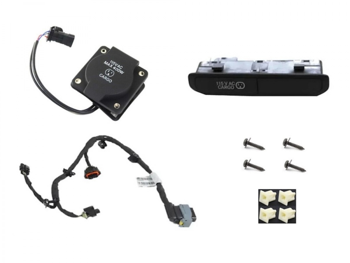 Mopar 115 Volt Passenger Side Bed Outlet Kit - BEDOUTLETKITJT24 | Mopar ...